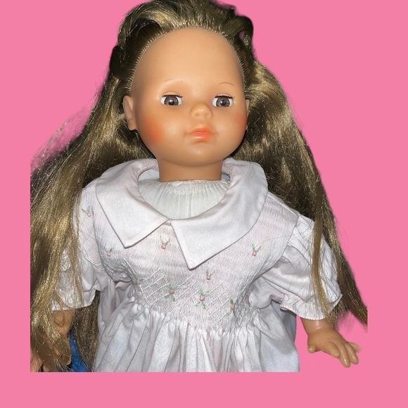 Toys | Vintage 1986 Max Zapf Balica Doll 19brown Sleepy Eyes Brown Hair ...
